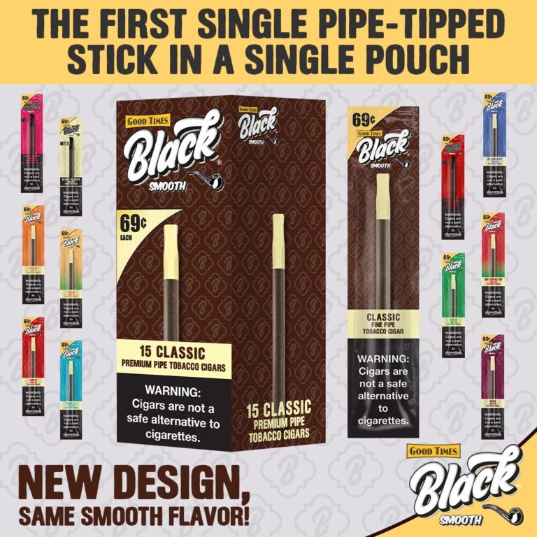 Good Times Black Smooth Cigars 15ct - Smoke GT